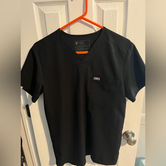 Figs | Shirts | Figs Mens Scrub Top Black Small | Poshmark